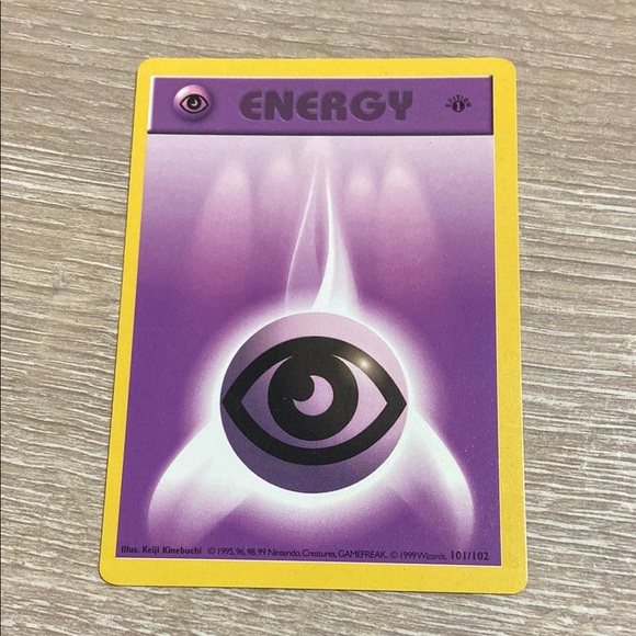 Pokemon | Toys | Pokemon Shadowless St Edition Psychic Energy Mp 11102 ...